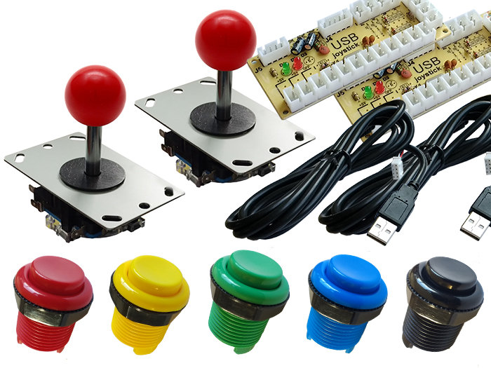 Arcade Joystick en drukknoppen sets - Arcade-Expert, Your Retro Arcade ...